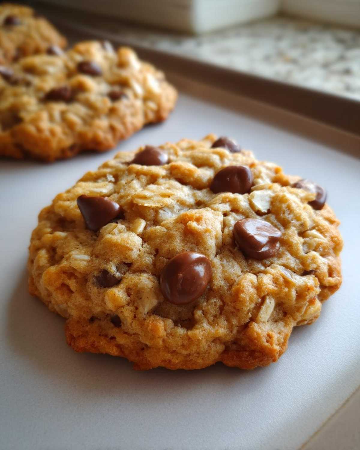 Soft Chewy ABC Chocolate Chip Oatmeal Cookies, Just 1 Perfect Bite ...