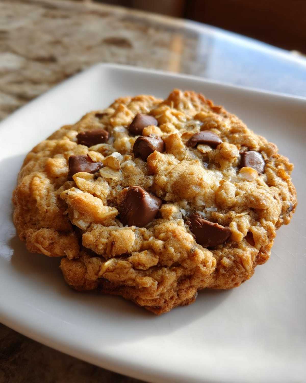 Soft Chewy ABC Chocolate Chip Oatmeal Cookies, Just 1 Perfect Bite ...