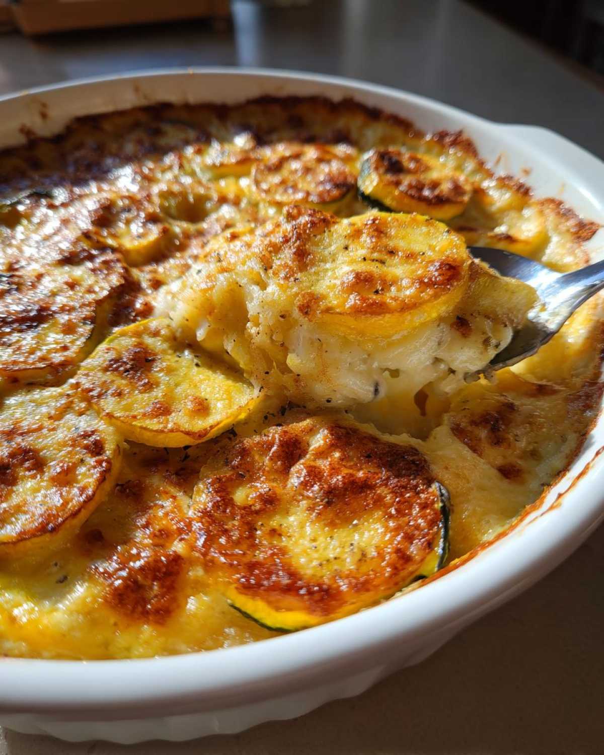Amazing Low-Carb Squash Casserole in 25 Min. - GourmetGusto