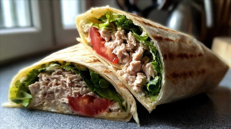 Delicious Classic Tuna Wrap in 10 Minutes - GourmetGusto