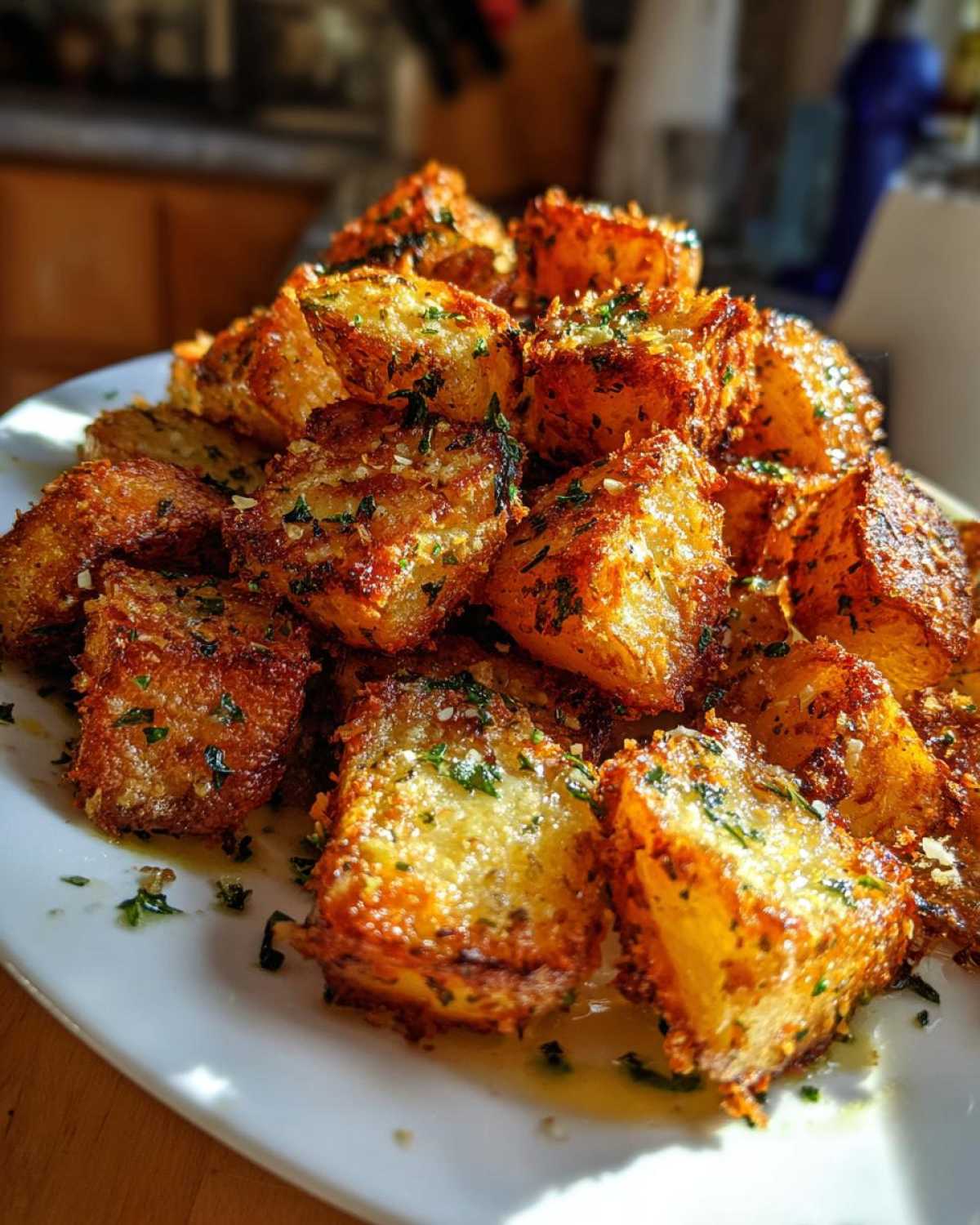 Amazing Crispy Parmesan Crusted Potatoes Done in 30 Min Flat - GourmetGusto