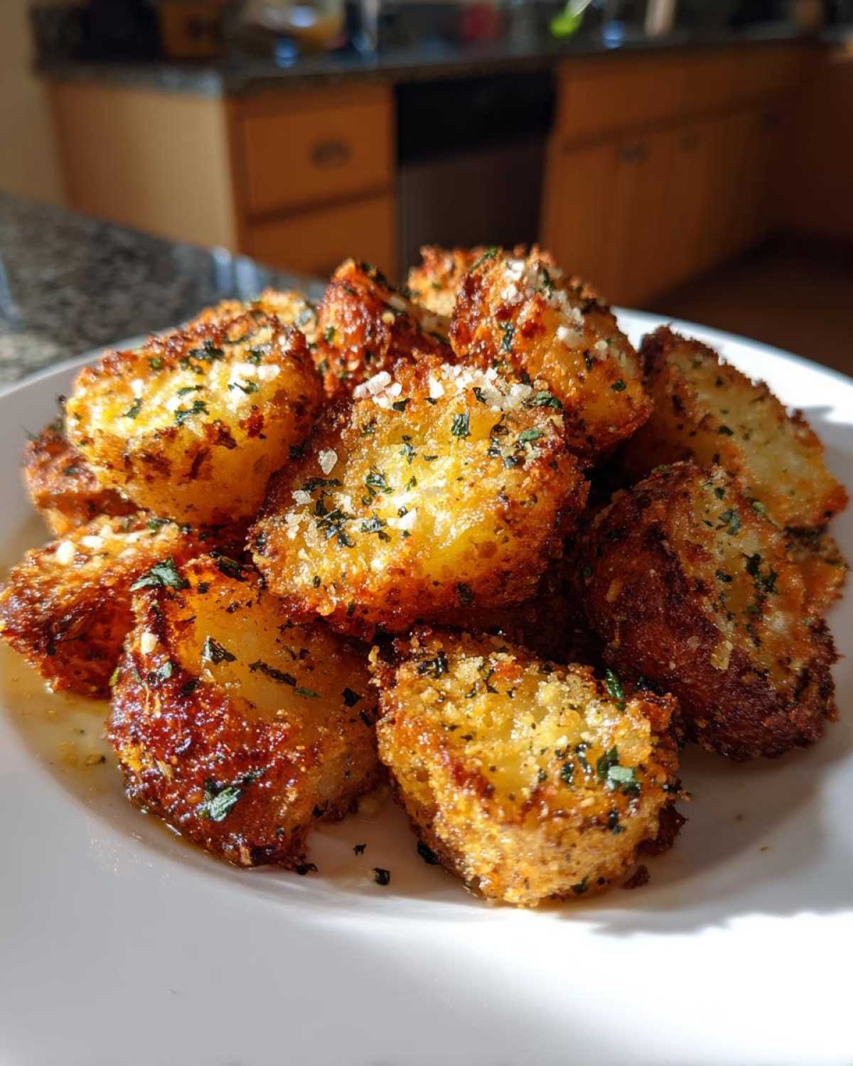Amazing Crispy Parmesan Crusted Potatoes Done in 30 Min Flat - GourmetGusto