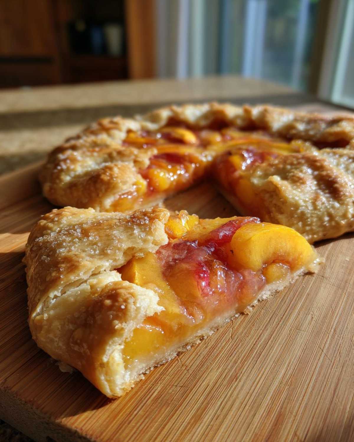 Taste Sunshine: Easy 2-Step Peach Galette - GourmetGusto