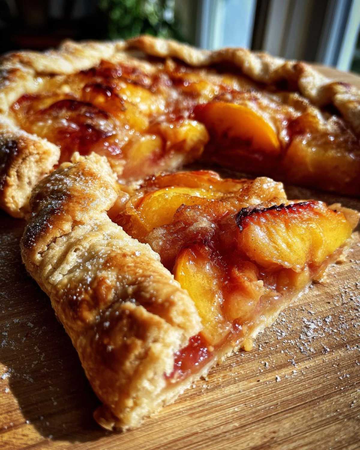 Taste Sunshine: Easy 2-Step Peach Galette - GourmetGusto