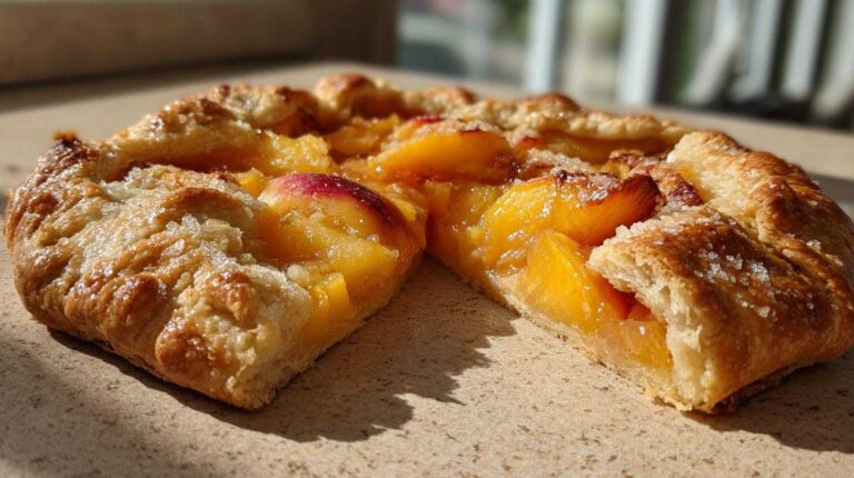 Taste Sunshine: Easy 2-Step Peach Galette - GourmetGusto