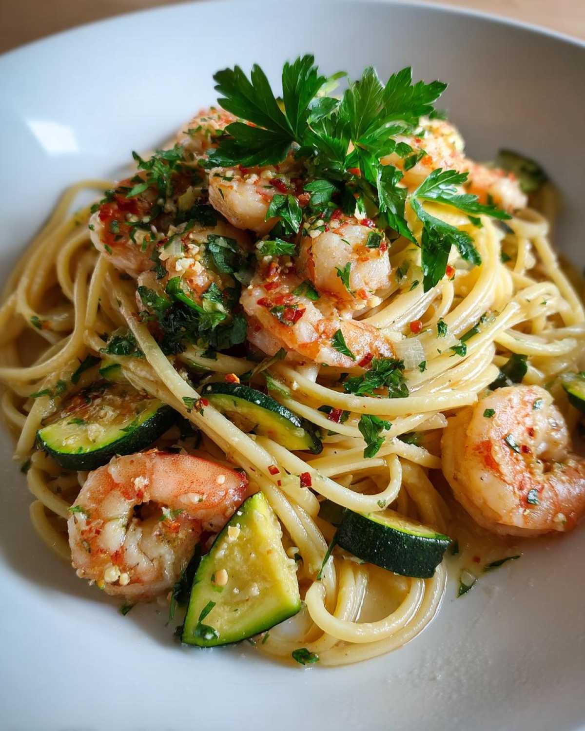 Amazing Shrimp Pasta Toss with Zucchini and Garlic in 35 Minutes ...
