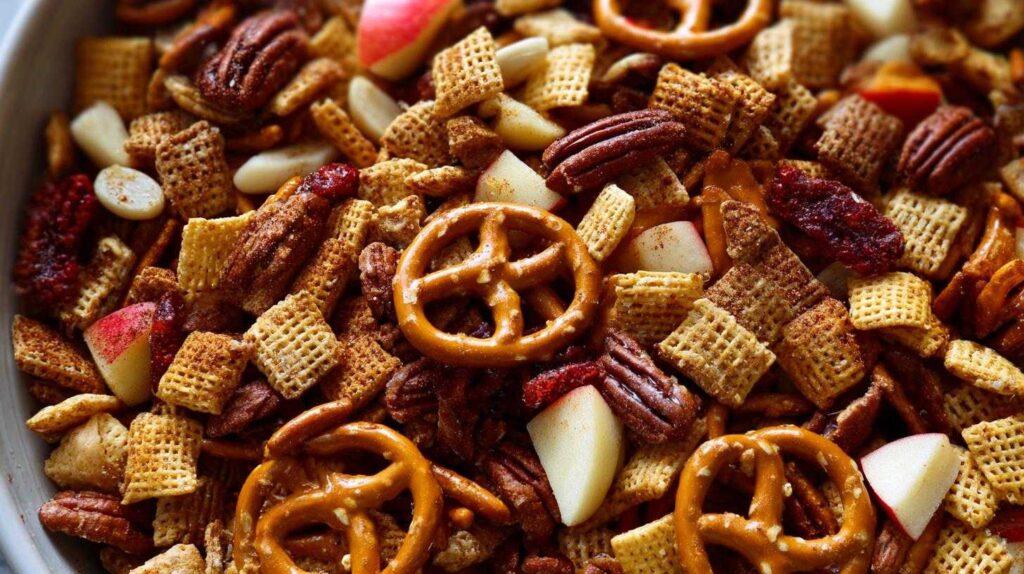 Amazing Apple Pie Trail Mix this Fall - GourmetGusto