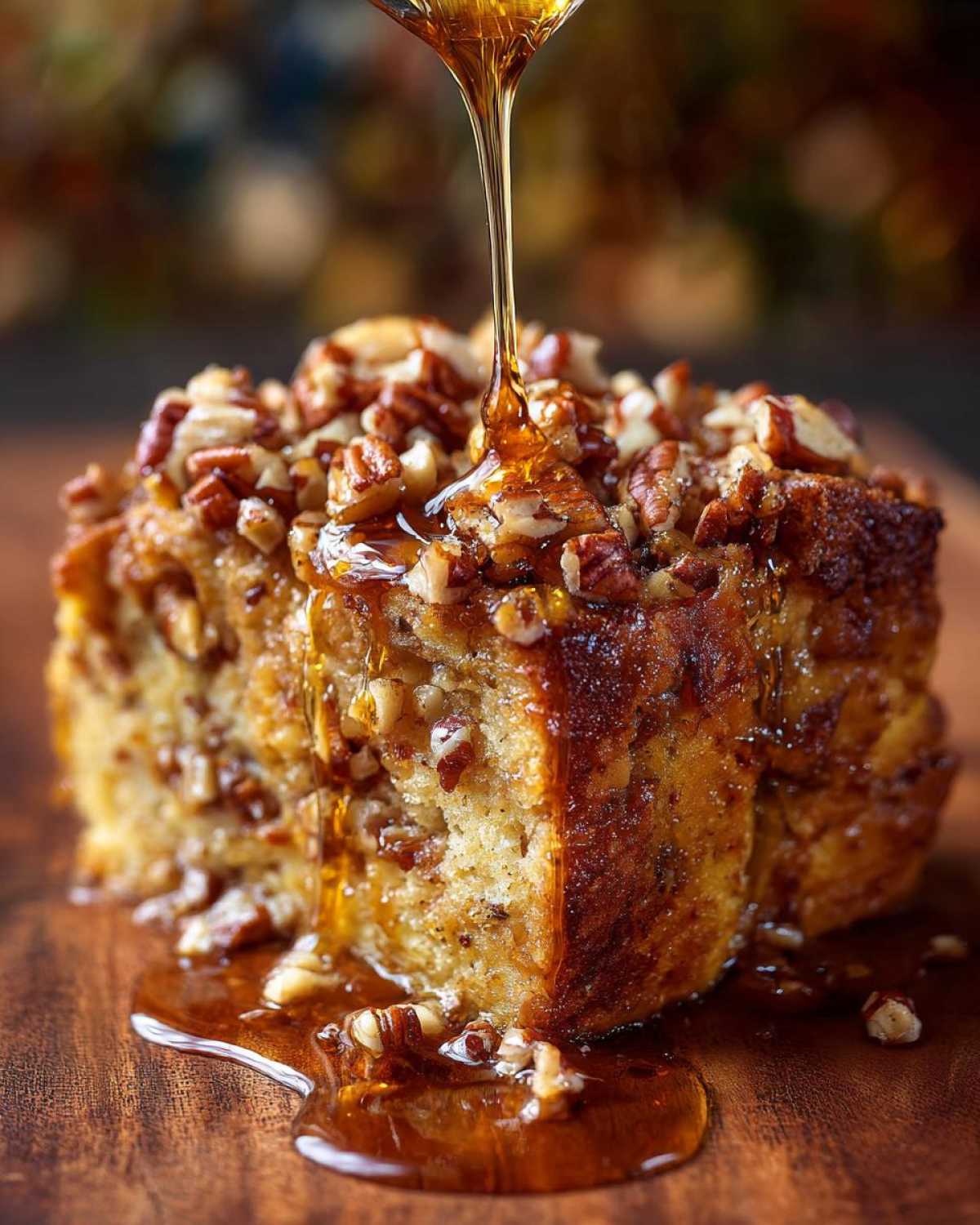 Warm Pecan Caramel Bread Pudding: 1 amazing recipe - GourmetGusto