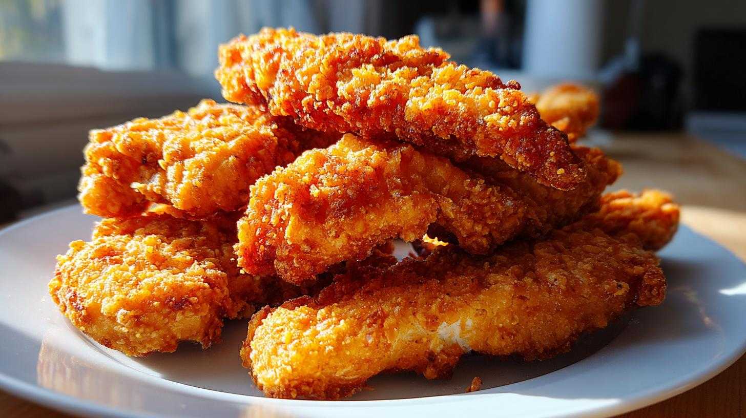 Amazing Crispy Fried Chicken Tenders - GourmetGusto