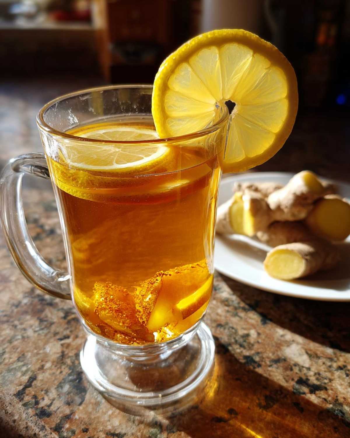Amazing Honey Lemon Ginger Tea: 1 Cozy Cold Remedy - GourmetGusto