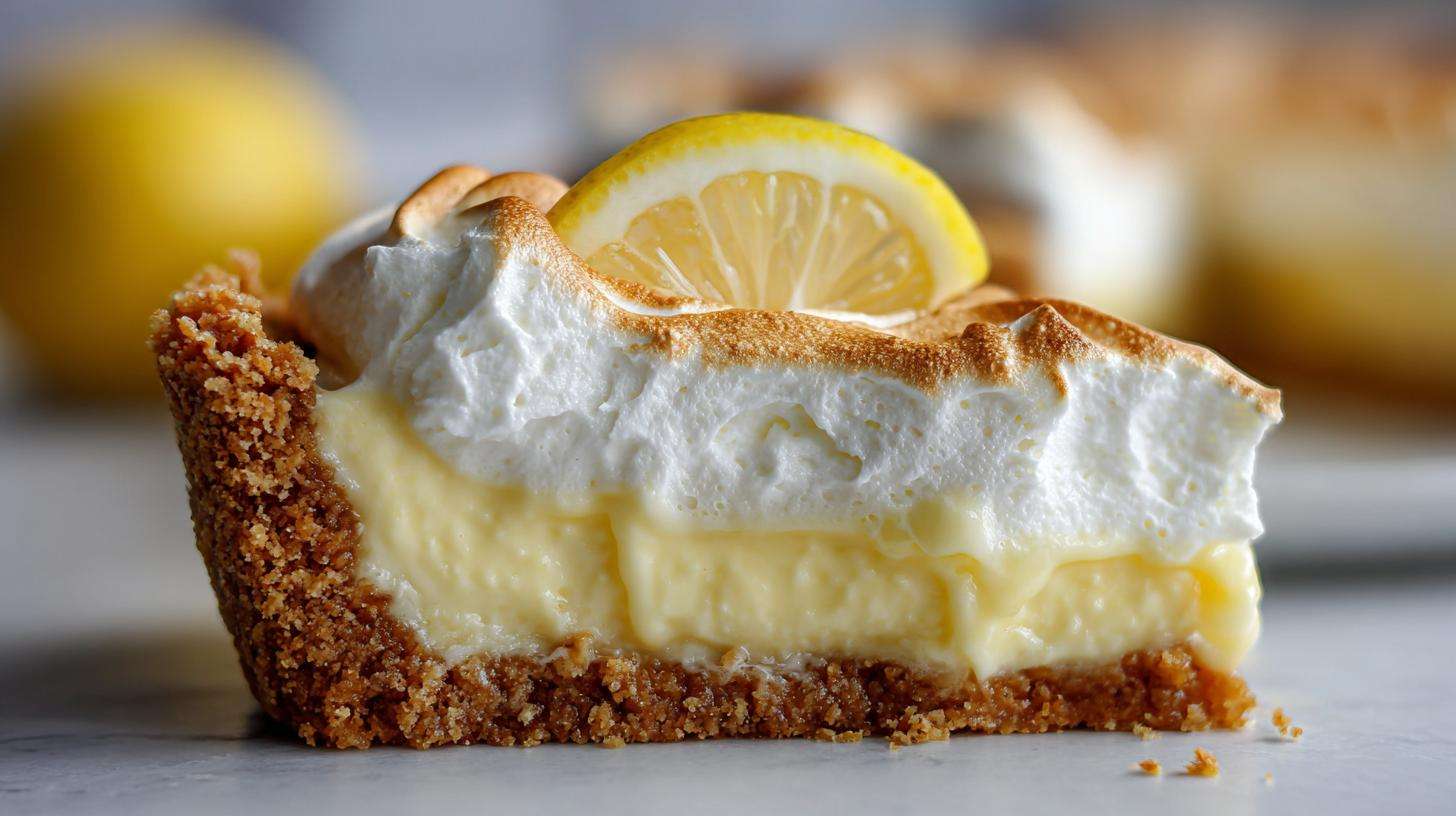 Fluffy Lemon Cloud Pie: Pure Bliss - GourmetGusto