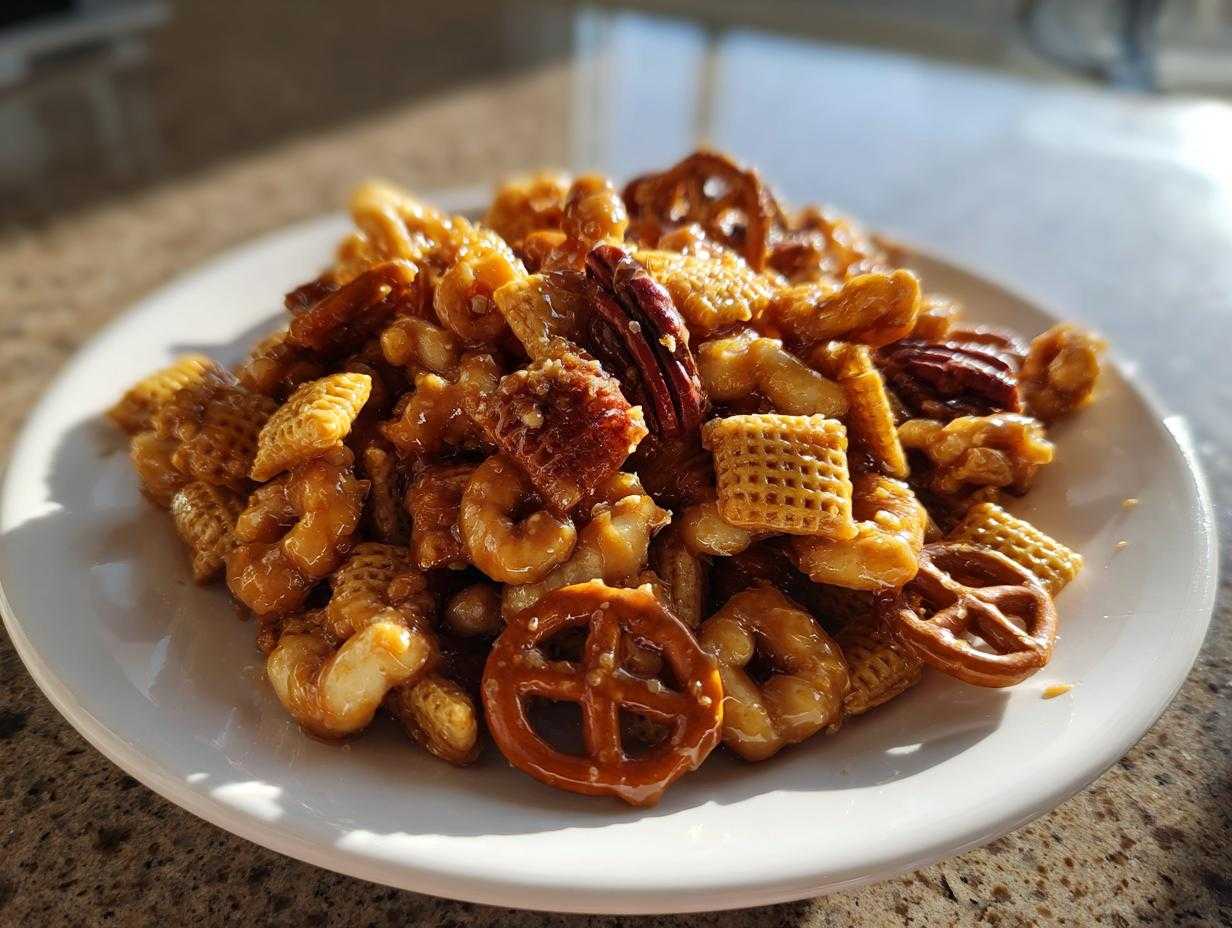 Amazing toffee chex mix recipe crunch - GourmetGusto